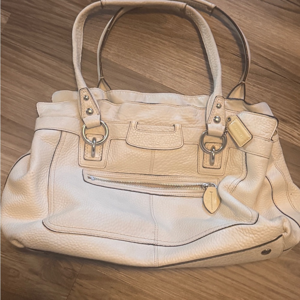 Coach Penelope Leather Satchel Ivory - Gem